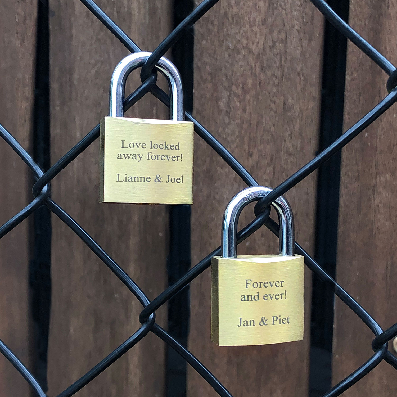 Graveerbaar Slotje | Liefdesslotje | Cadeaus voor Bruidsparen
