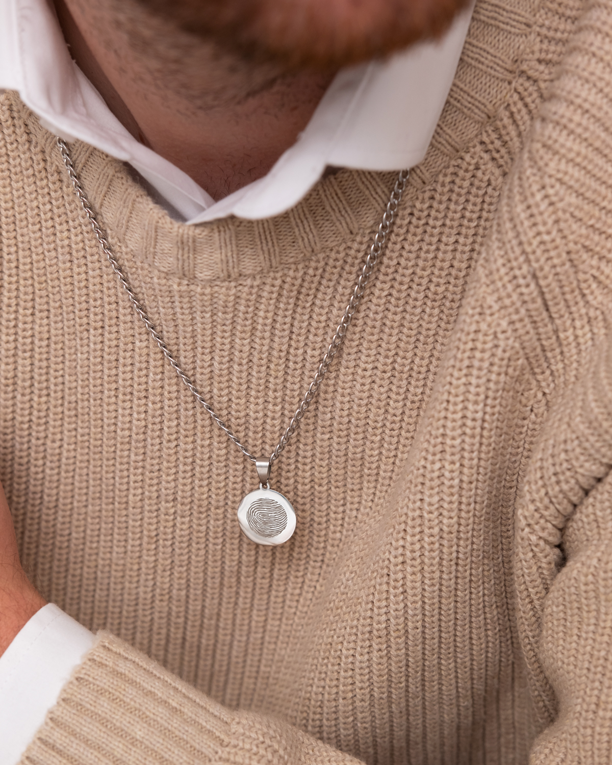 Vingerafdruk Ketting Voor Heren | Heren Ketting | DRKS