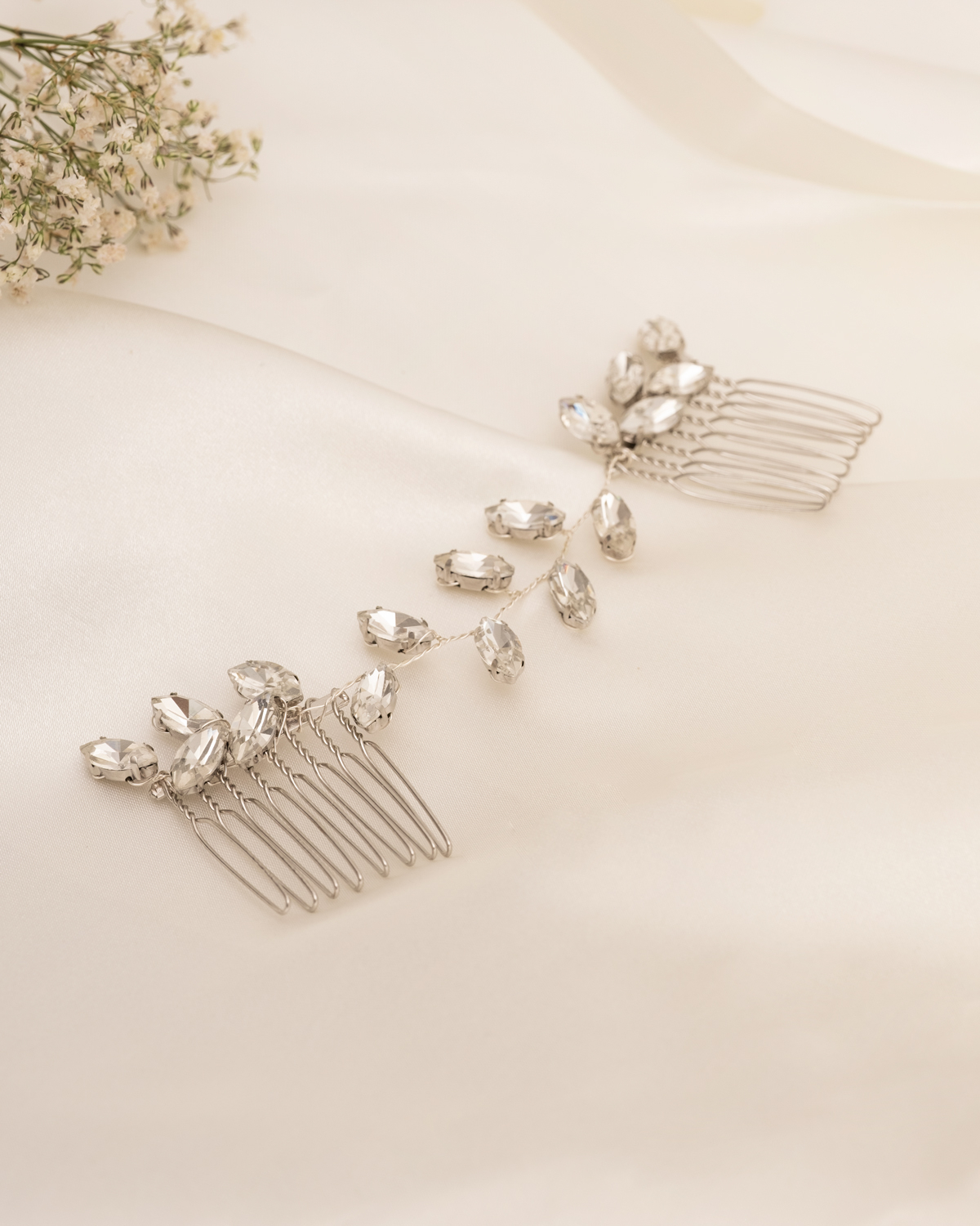 Duo haarkam met steentjes | Haaraccessoires | Shop DRKS