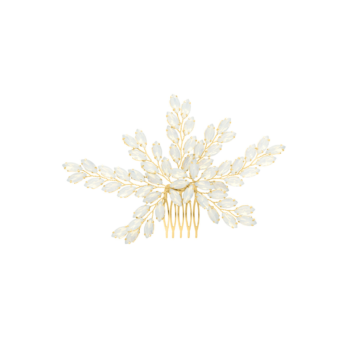 Opal haarkam statement bridal goudkleurig | Shop op DRKS.nl